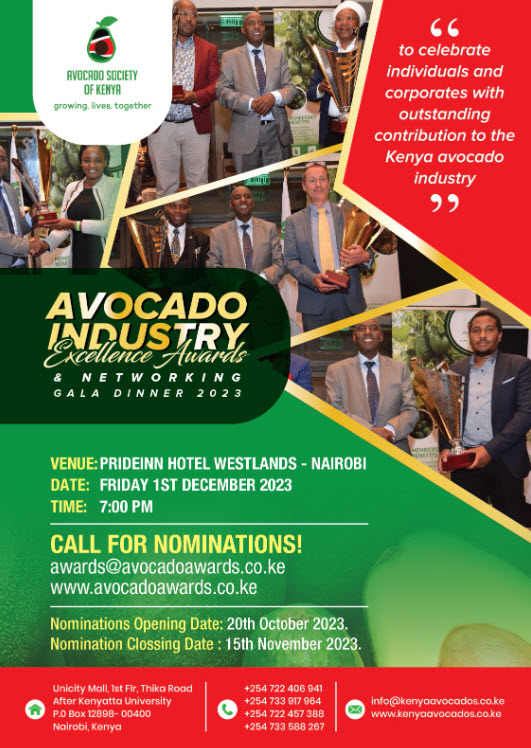 Avocado Industry Excellence Awards, Avocado society of Kenya (ASOK ...